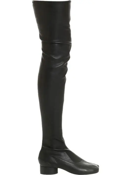 MAISON MARGIELA Tabi Over-the-knee Boots - Black