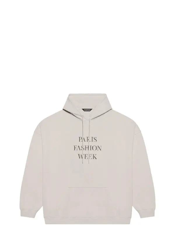 Balenciaga Paris Fashion Week Hooded Sweatshirt - Grey