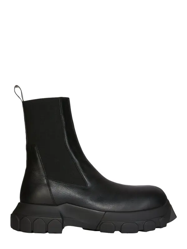Rick Owens Lido Beatle Bozo Tractor Boots - Black