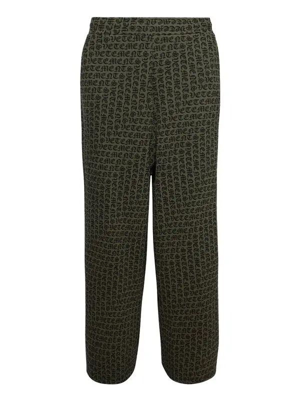 Vetements Gothic Monogram Sweatpants - Tan