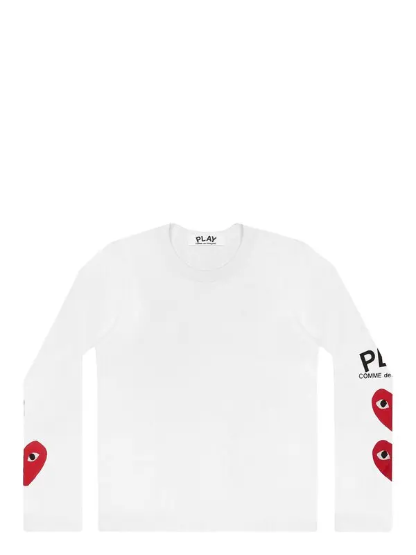 Play Comme Des Garcon Multi Heart T-shirt - White