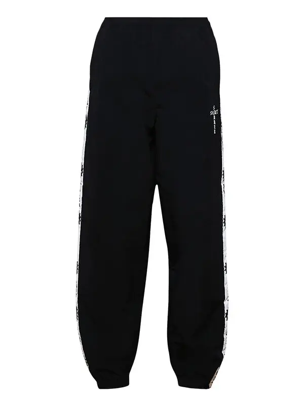 SAINT MXXXXXX Track Pants With Side Tape Detail - Black