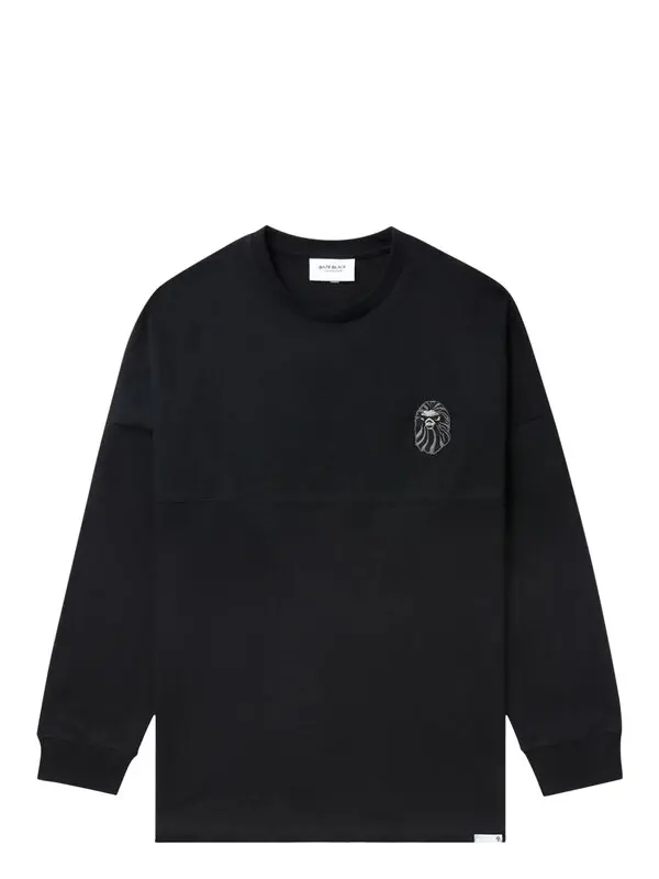 A BATHING APE Tonal Logo Long-sleeve Tee - Black