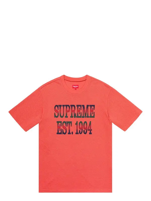 Supreme Cotton Mesh Short-sleeve Top - Orange