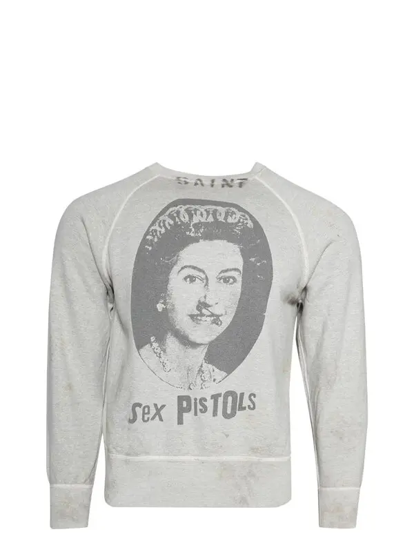 SAINT MXXXXXX X Sex Pistols Queen Sweatshirt - Grey