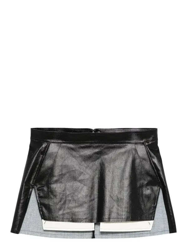 Rick Owens Denim Mini Skirt - Black