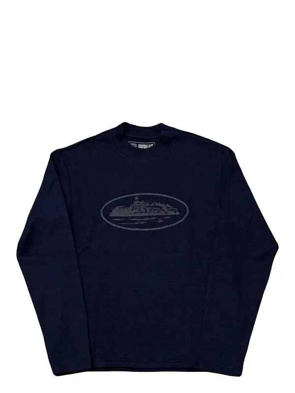 CORTEIZ Alcatraz Waffle Long-sleeve - Blue