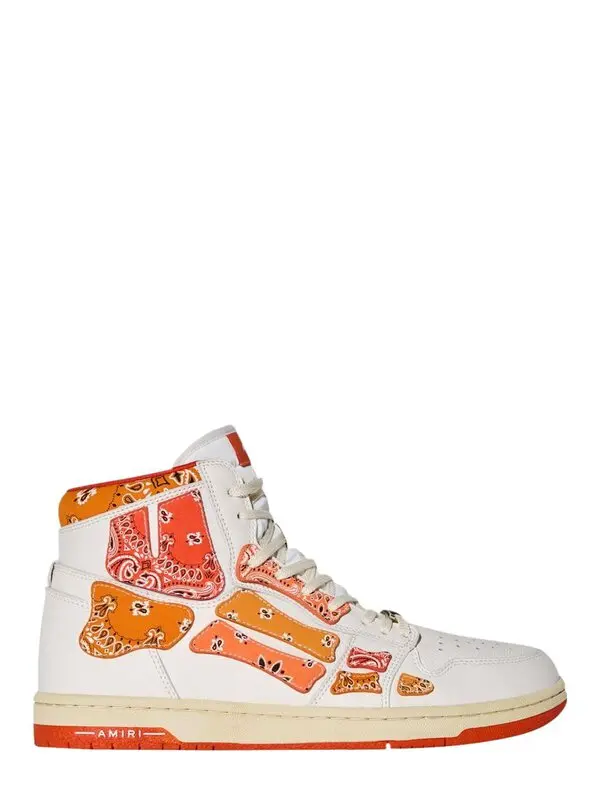 Amiri Skel Top High 'bandana' Sneakers - Orange