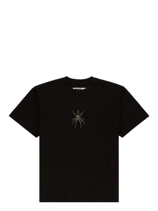 SP5DER Rhinestone Tee - Black