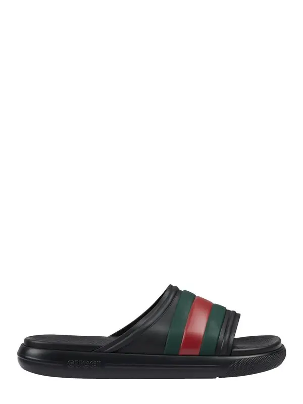 Gucci Web Slide Sandal - Black