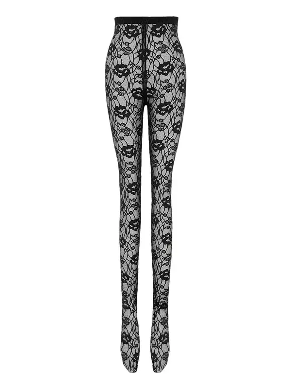 Saint Laurent Lace Leggings - Black