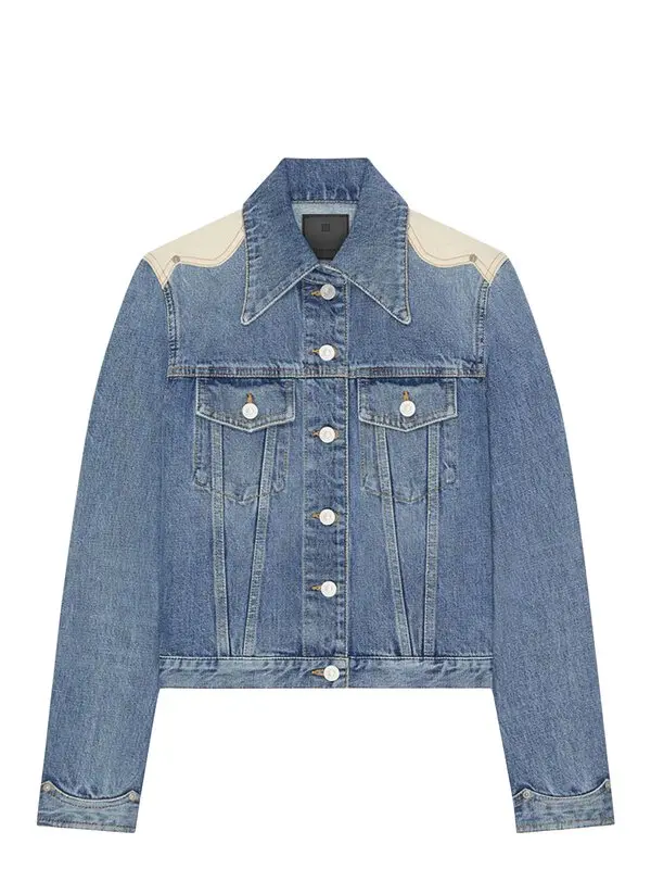 Givenchy Yoke Denim Jacket - Blue