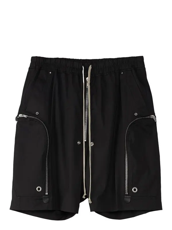 Rick Owens Bauhaus Bela Poplin Shorts - Black