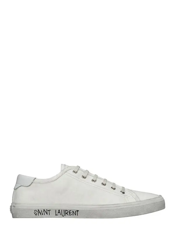 Saint Laurent Malibu Low Sneakers - White