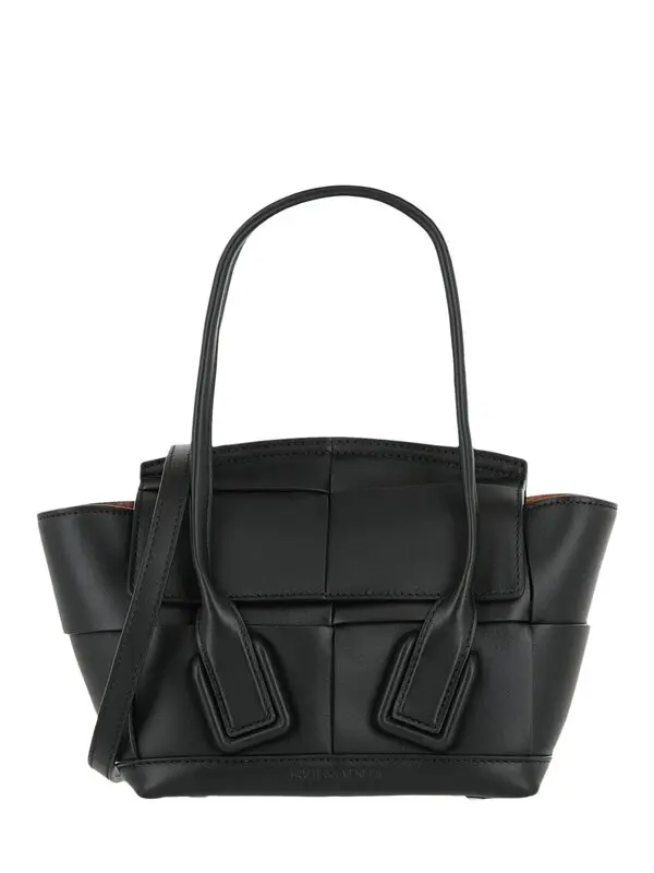 Bottega Veneta Arco 33 Mini Grainy Leather Top Handle Bag - Black
