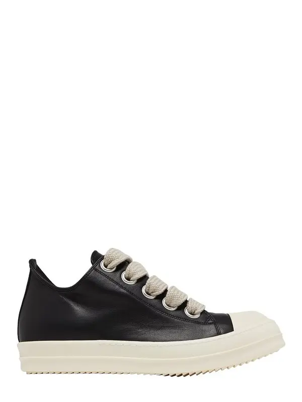 Rick Owens Porterville Jumbo Laced Low Top Sneakers - Black