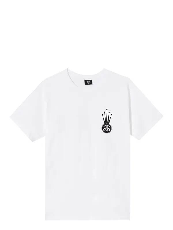 StÜssy Crown Link Tee - White
