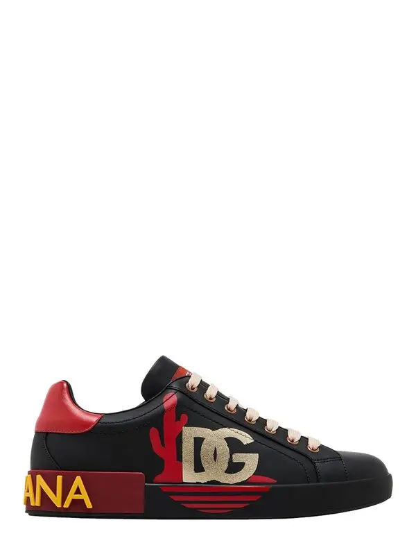 Dolce & Gabbana Portofino Low-top Sneakers - Black