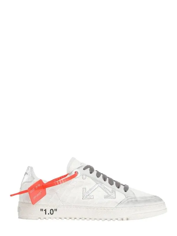 Off-White 2.0 Crocodile Sneakers - White