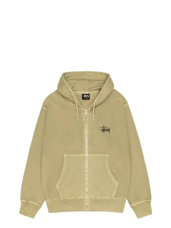 StÜssy Basic Zip Up Hoodie - Green