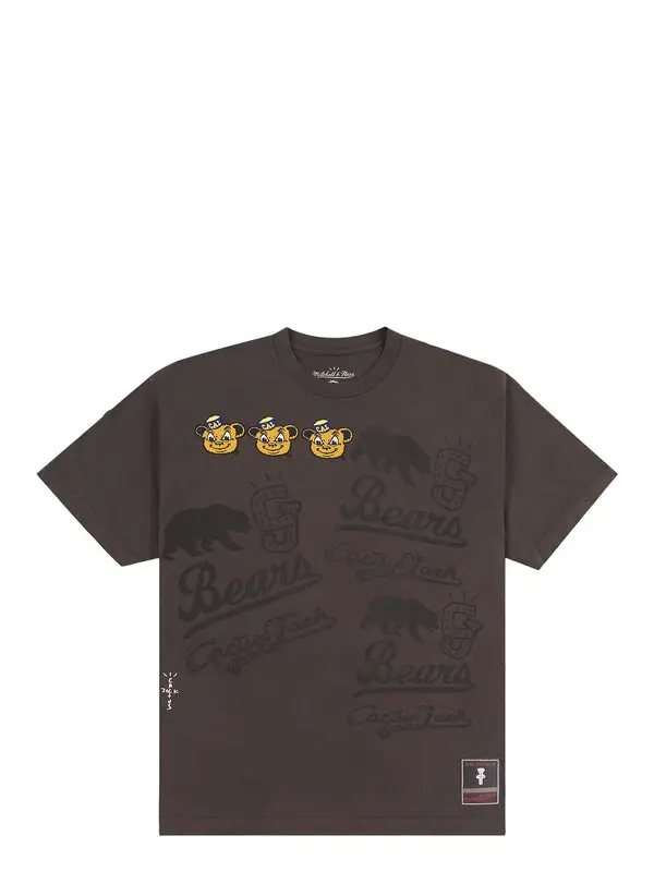 CACTUS JACK BY TRAVIS SCOTT Cactus Jack X Mitchell & Ness University Of California, Berkeley Seal Tee - Brown