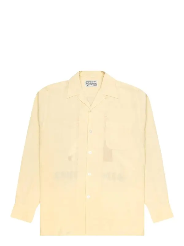 WACKO MARIA Long-sleeve 50's Shirt Type-3 - Yellow