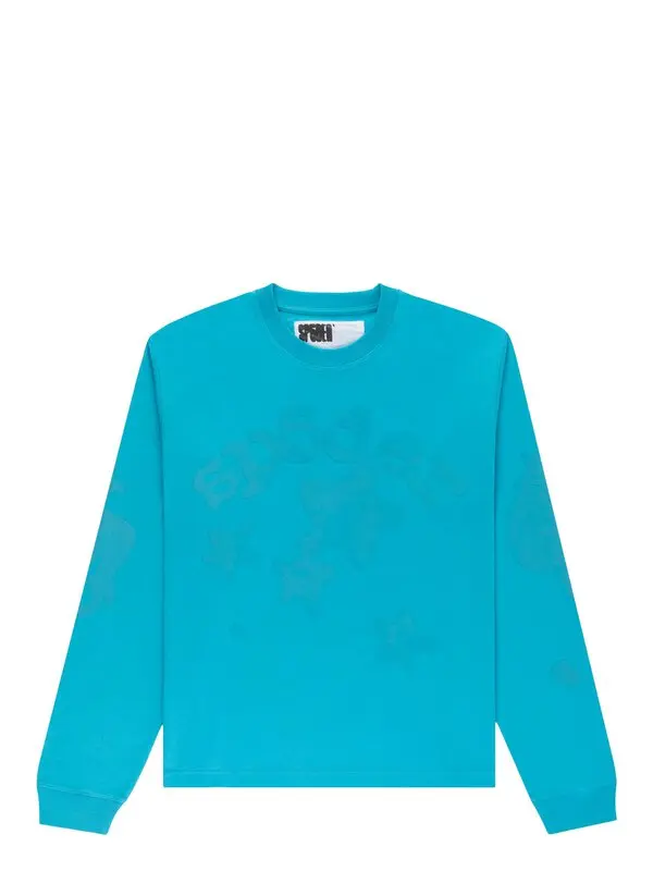 SP5DER Beluga Long-sleeve Tee - Blue