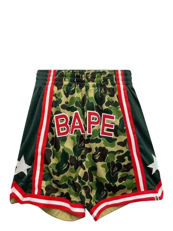 A BATHING APE Basketball Shorts - Green