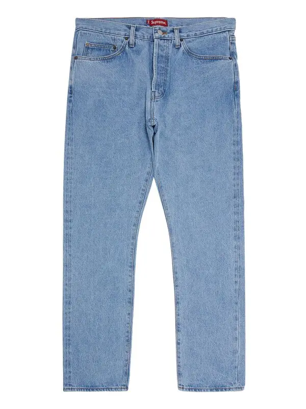 Supreme Stone Washed Slim Selvedge Jean - Blue