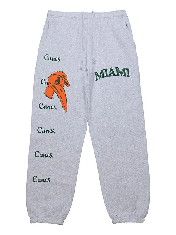 TRAVIS SCOTT X Mitchell & Ness University Of Miami Sweatpants - Grey