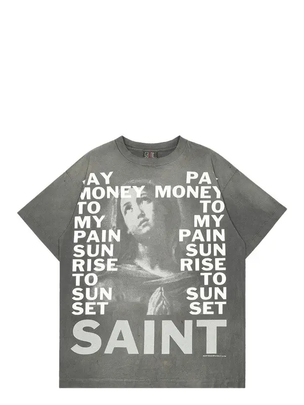 SAINT MXXXXXX Stay Real Short-sleeve Tee - Black