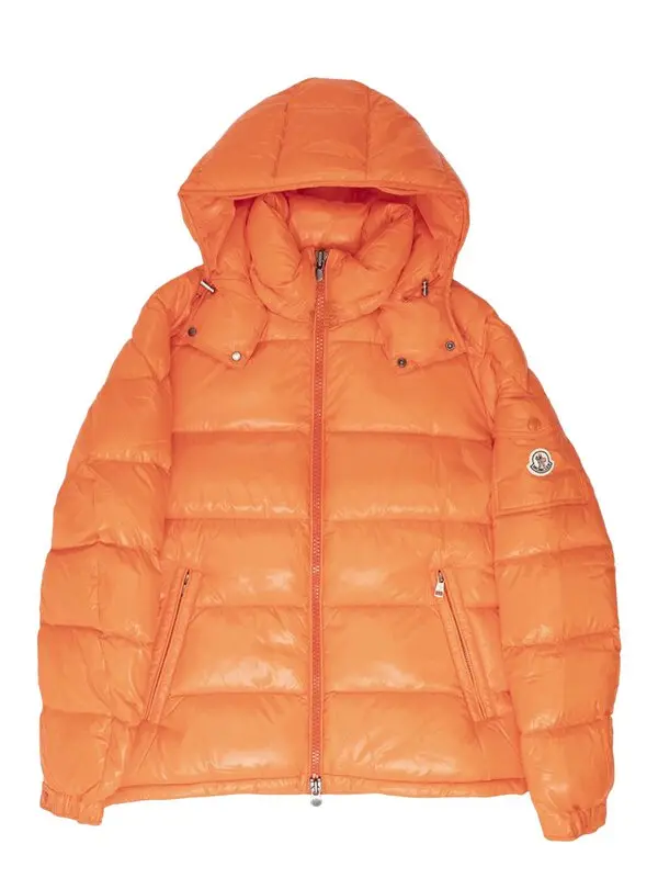 Moncler Maya Hooded Puffer Jacket - Orange