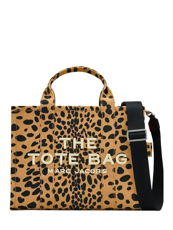 Marc Jacobs Medium Cheetah Print Tote Bag - Black