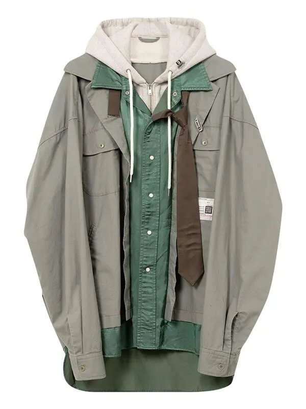 Mihara Yasuhiro Triple Layered Shirt - Green
