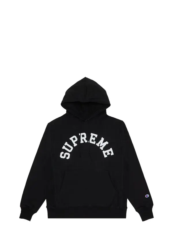 Supreme Champion Hooded Sweatshirt - Black