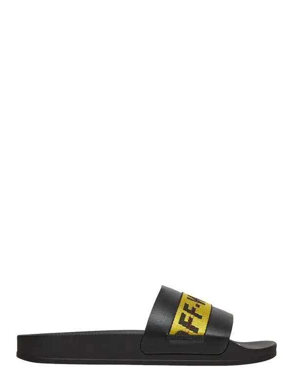 Off-White Industrial Sliders - Black