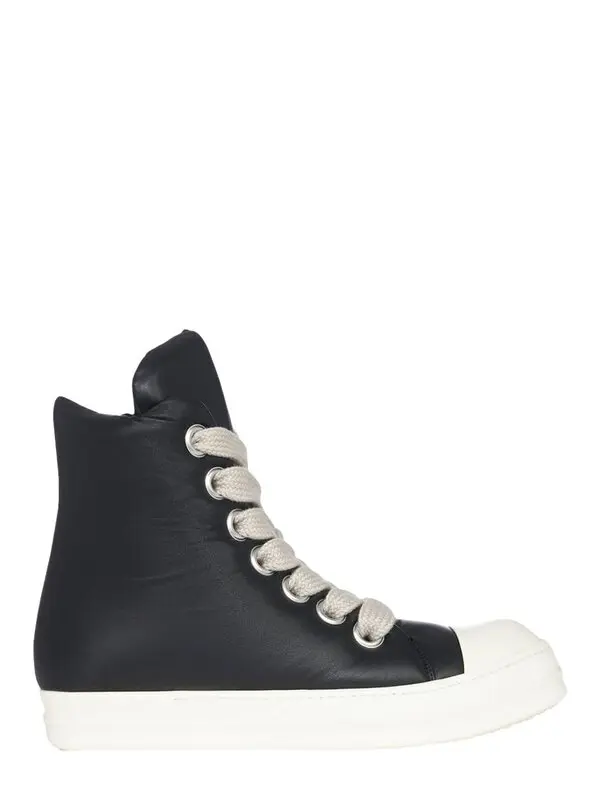 Rick Owens Hollywood Jumbo Laced High-top Sneakers - Black