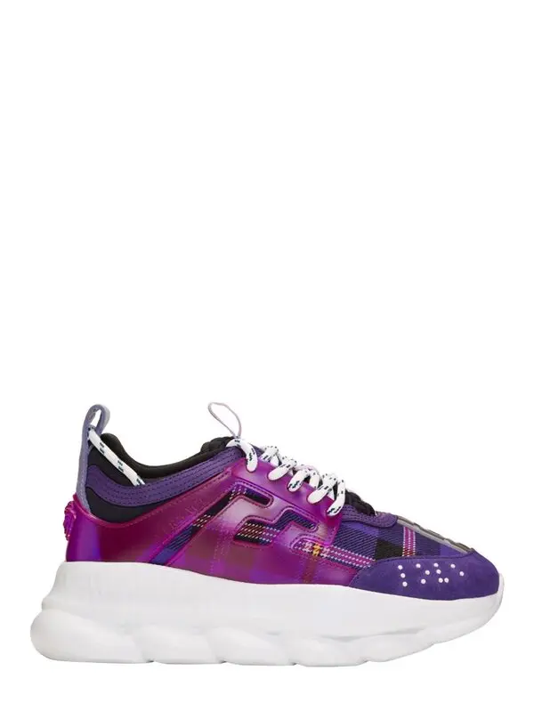 Versace Chain Reaction Sneakers - Purple