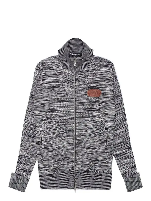 Palm Angels X Missoni Knitted Track Jacket - Grey