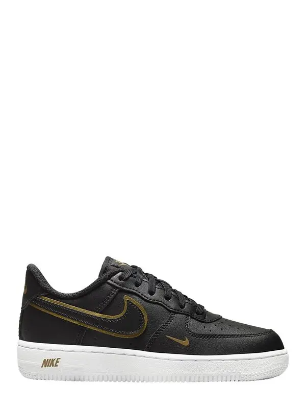 Nike Force 1 Lv8 Ps 'metallic Swoosh Pack' Sneakers - Black