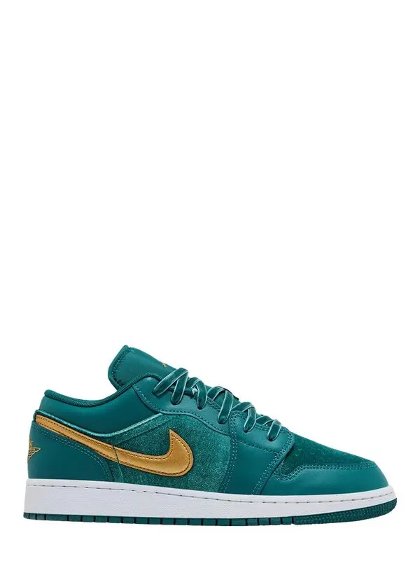 JORDAN 1 Low Se Velvet Sneakers - Teal