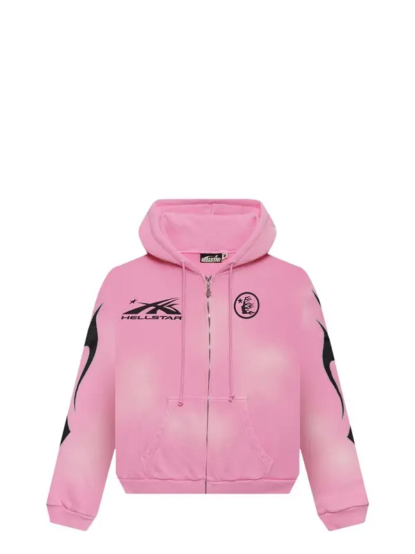 HELLSTAR X Complex Sports Flame Zip-up - Pink