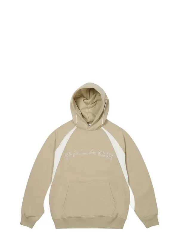 PALACE Piped Panel Hood - Grey