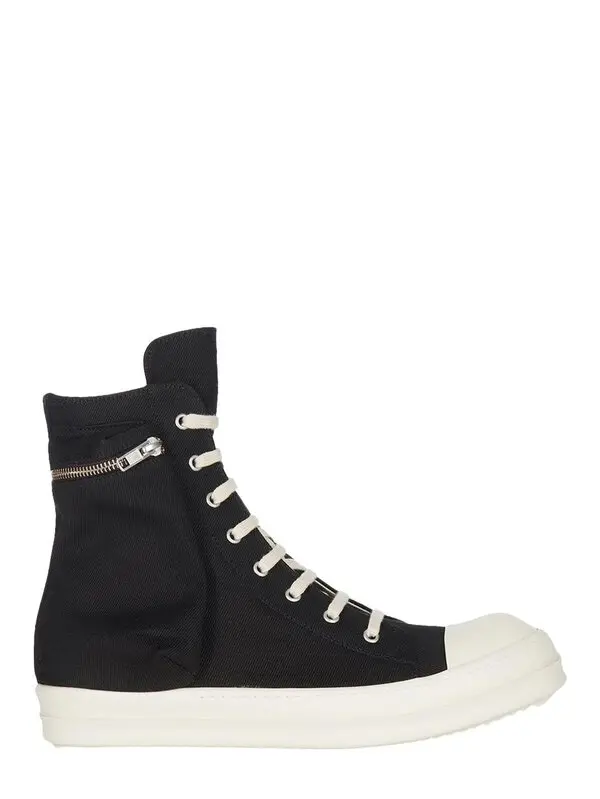Rick Owens Porterville Cargo High Top Sneakers - Black