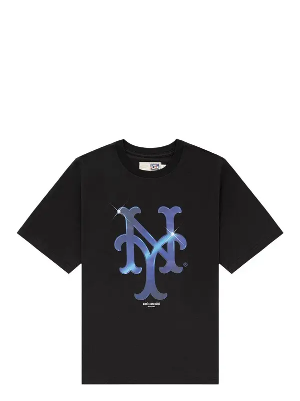 Aimé Leon Dore X New York Mets Logo Tee - Black
