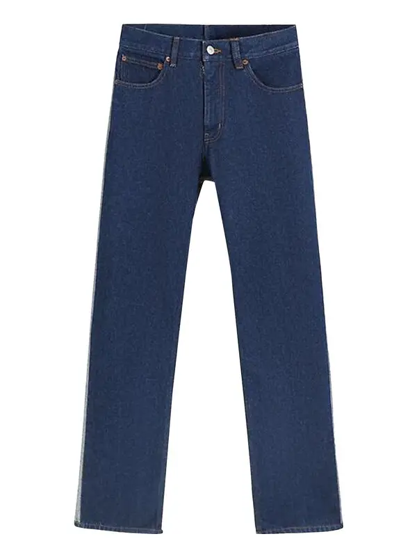 MAISON MARGIELA Split Reversed Denim Trousers - Blue