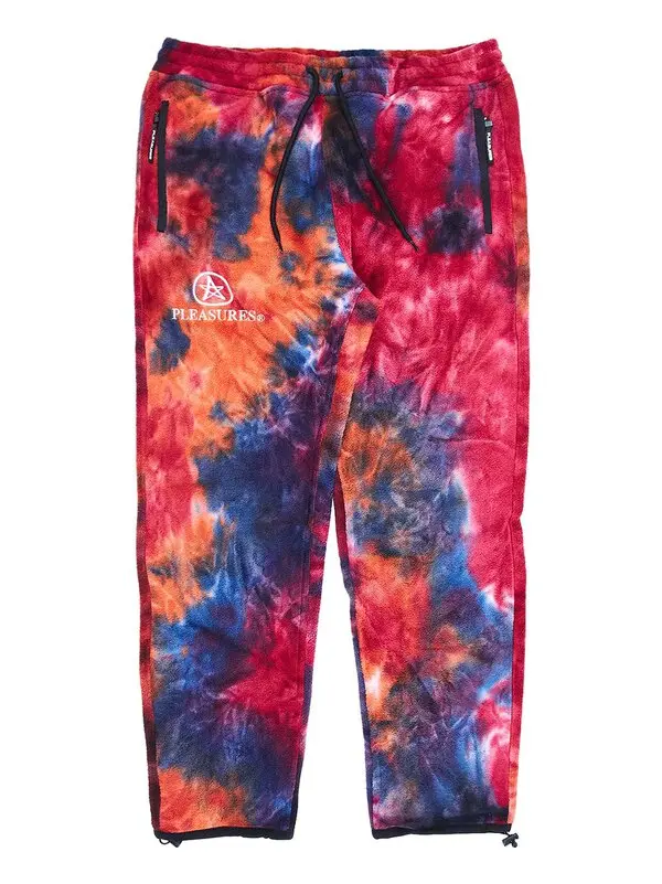 PLEASURES Caffeine Polar Fleece Pant - Orange