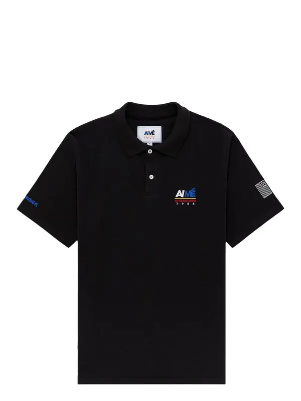 Aimé Leon Dore 38-gs Offshore Piqué Polo - Black