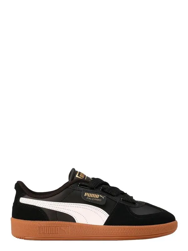 PUMA Palermo Wide Lace Sd Gum Sneakers - Black