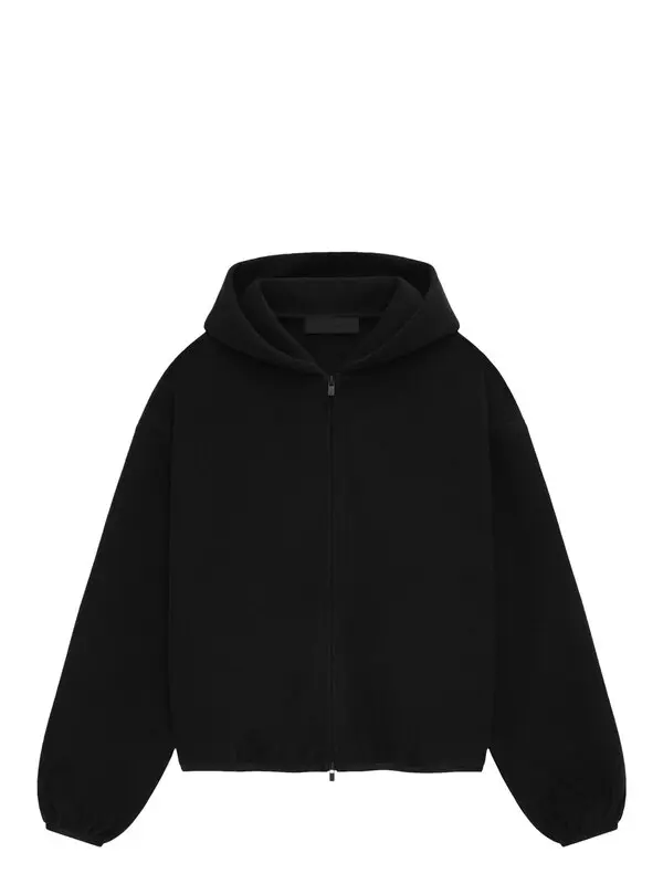 Fear Of God Brushed Hooded Bomber Jacket - Black